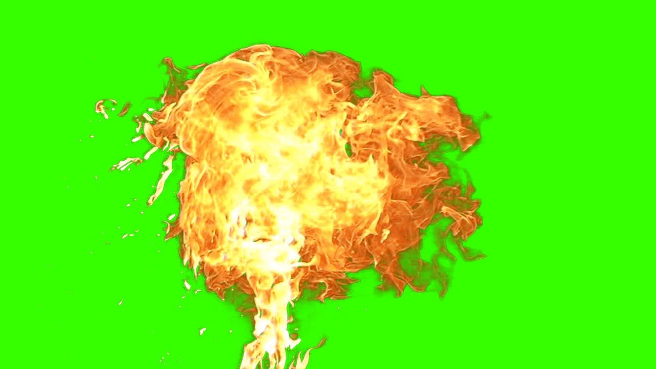 Fire Explosion Effect Green Screen 6 Free Use Youtube