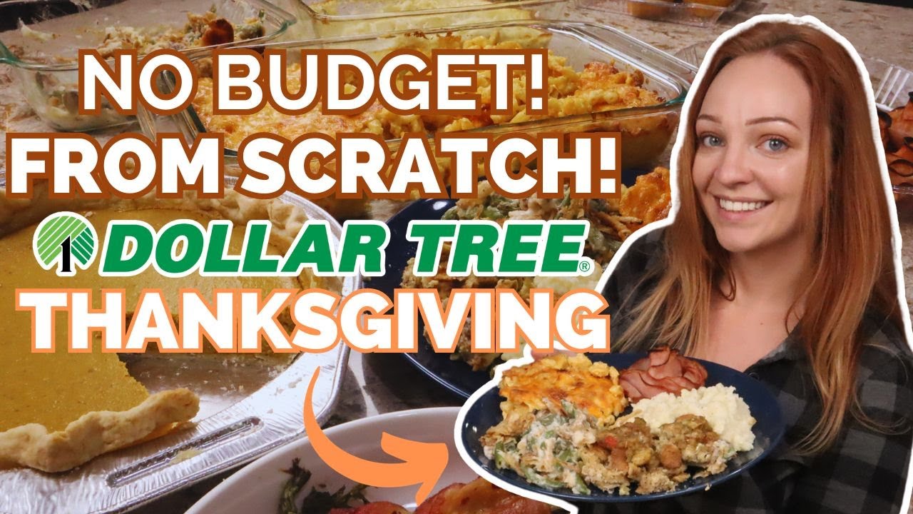 Dollar Tree Thanksgiving Dinner From Scratch Youtube