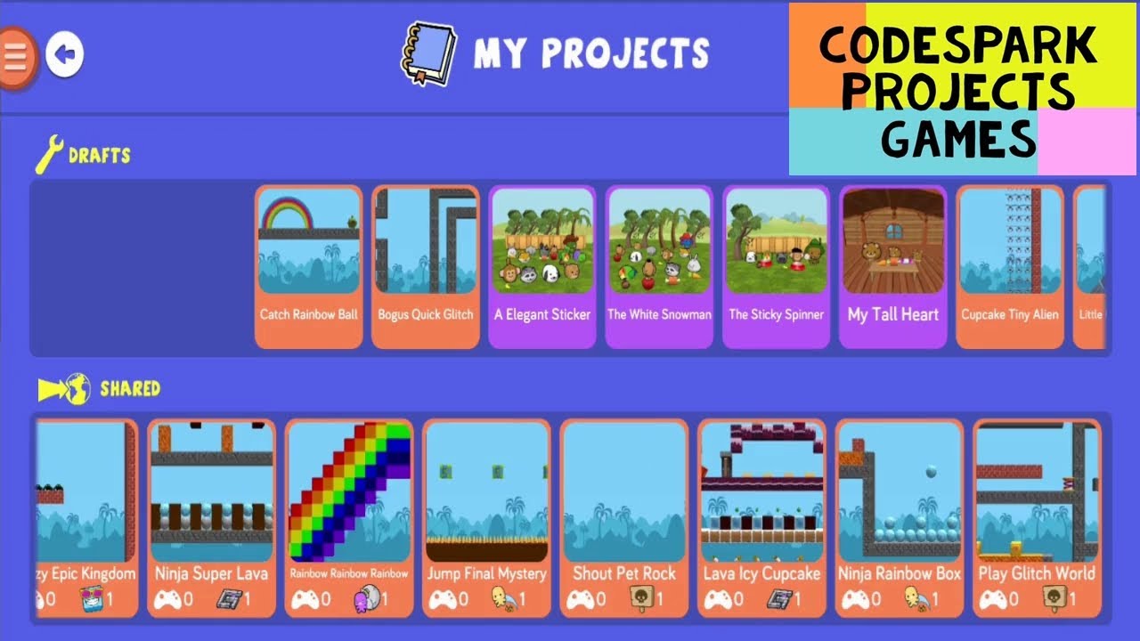Codespark Projects Create Games Make A Game And Share On Codespark
