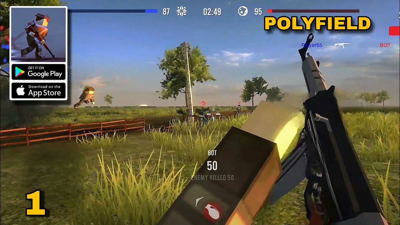 Polyfield Wheat Field 17 Map Gameplay Walkthrough Part 1 Android