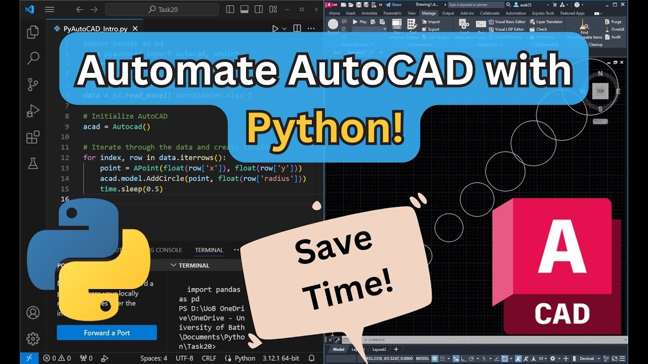 How Can Python Do Your Cad Work Youtube