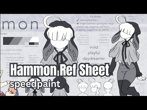 Hammon Oc Ref Sheet Speedpaint Youtube