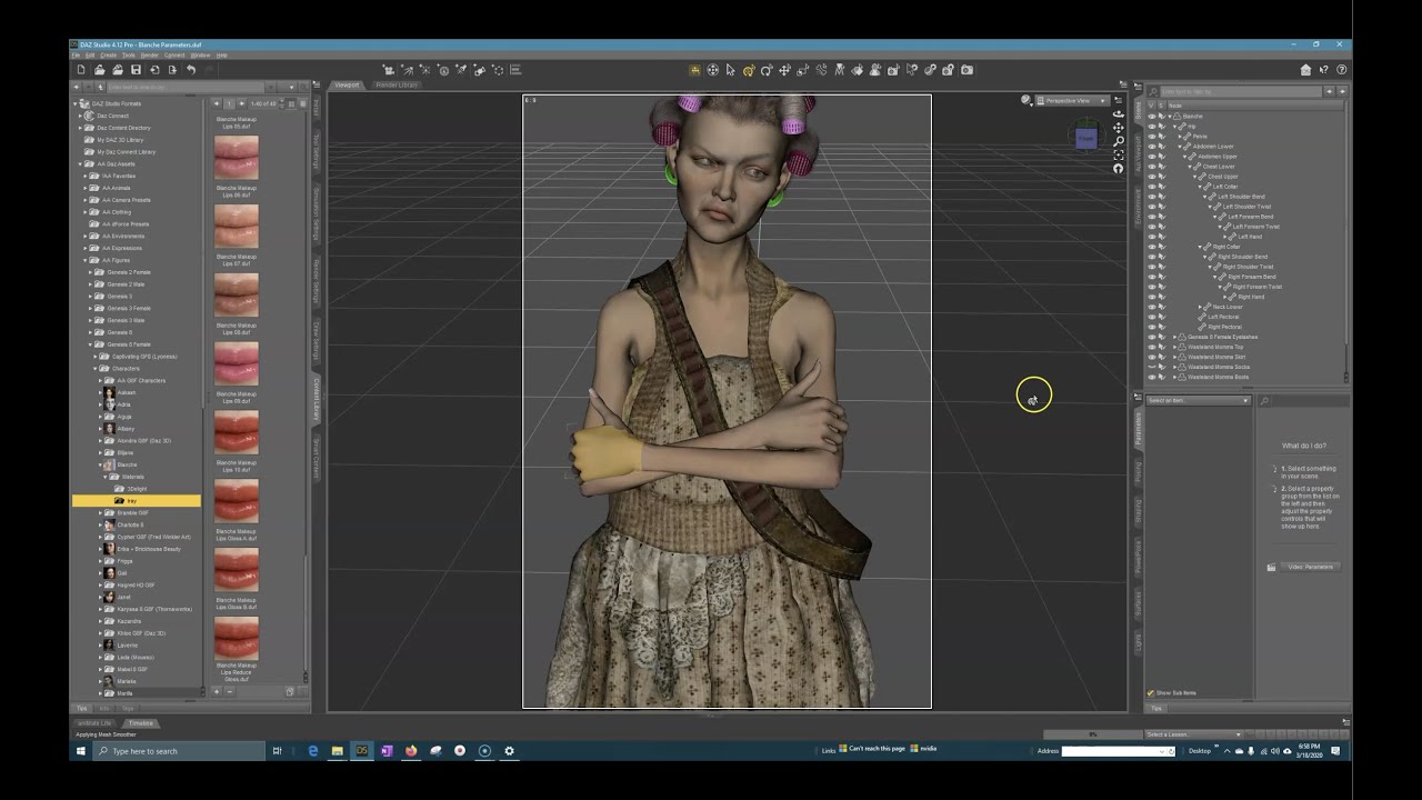 Parameters Tab Tips And Tricks Daz Studio Youtube