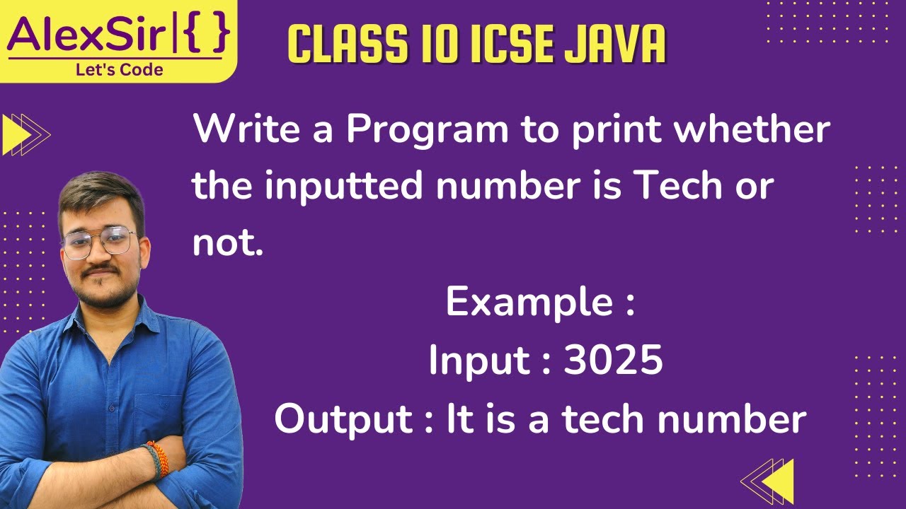 Class 10 Icse Java Number Program In Java Youtube