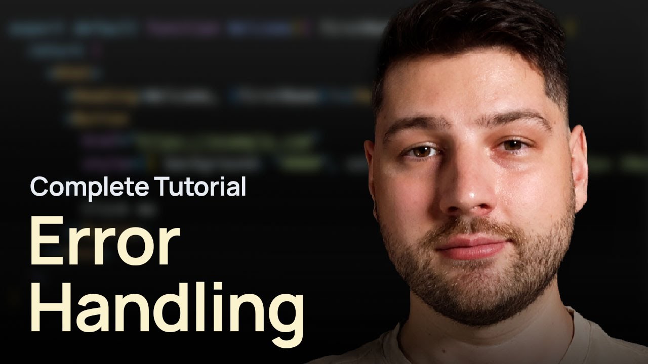 Error Handling In React Complete Tutorial Youtube