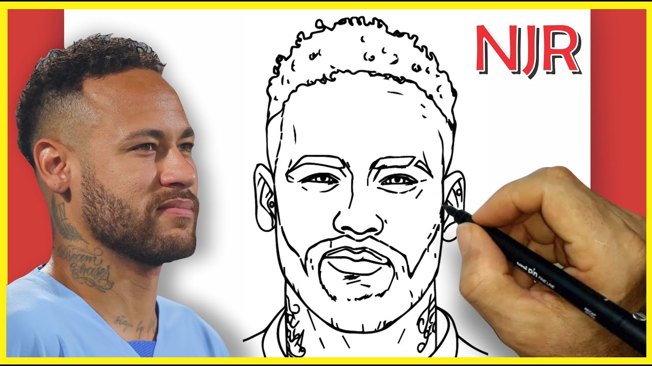 Como Desenhar O Neymar Passo A Passo Como Desenhar O Neymar Passo A