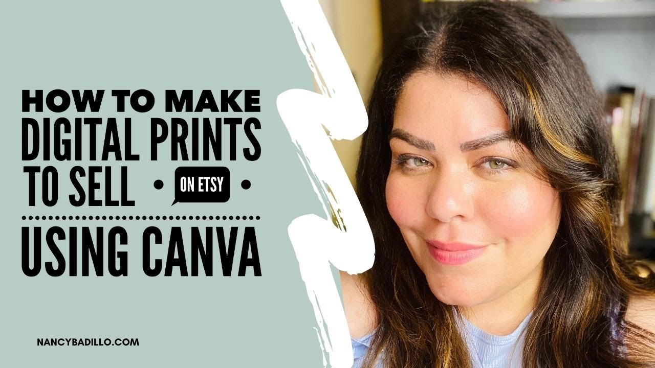 How To Make Digital Prints To Sell On Etsy Using Canva Etsy Tutorial