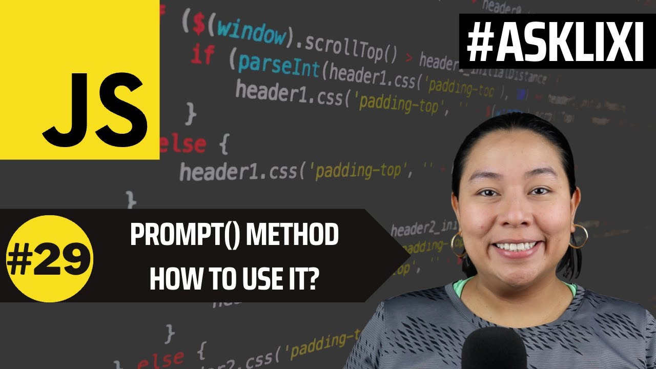 Chapter 29 Javascript Tutorial Prompt Method What Is It And How