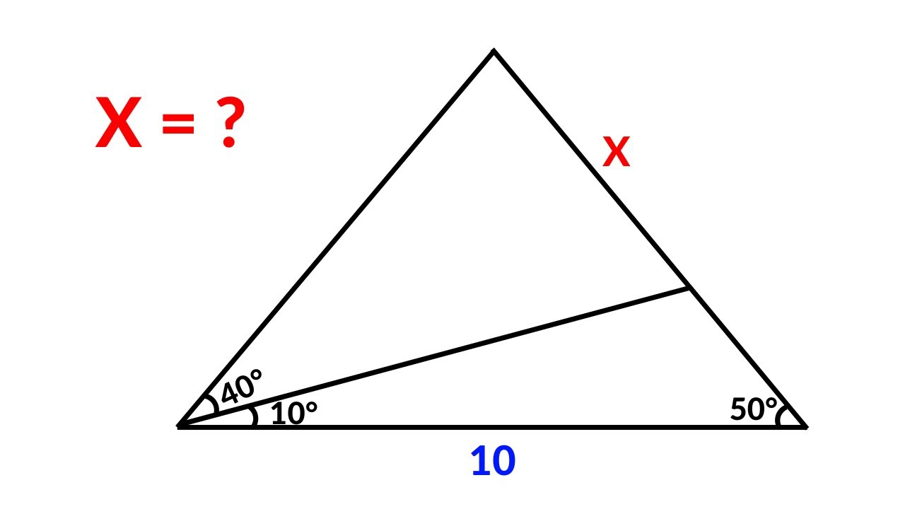 Poland Math Olympiad Geometry Problem Find The Length X 2 Methods