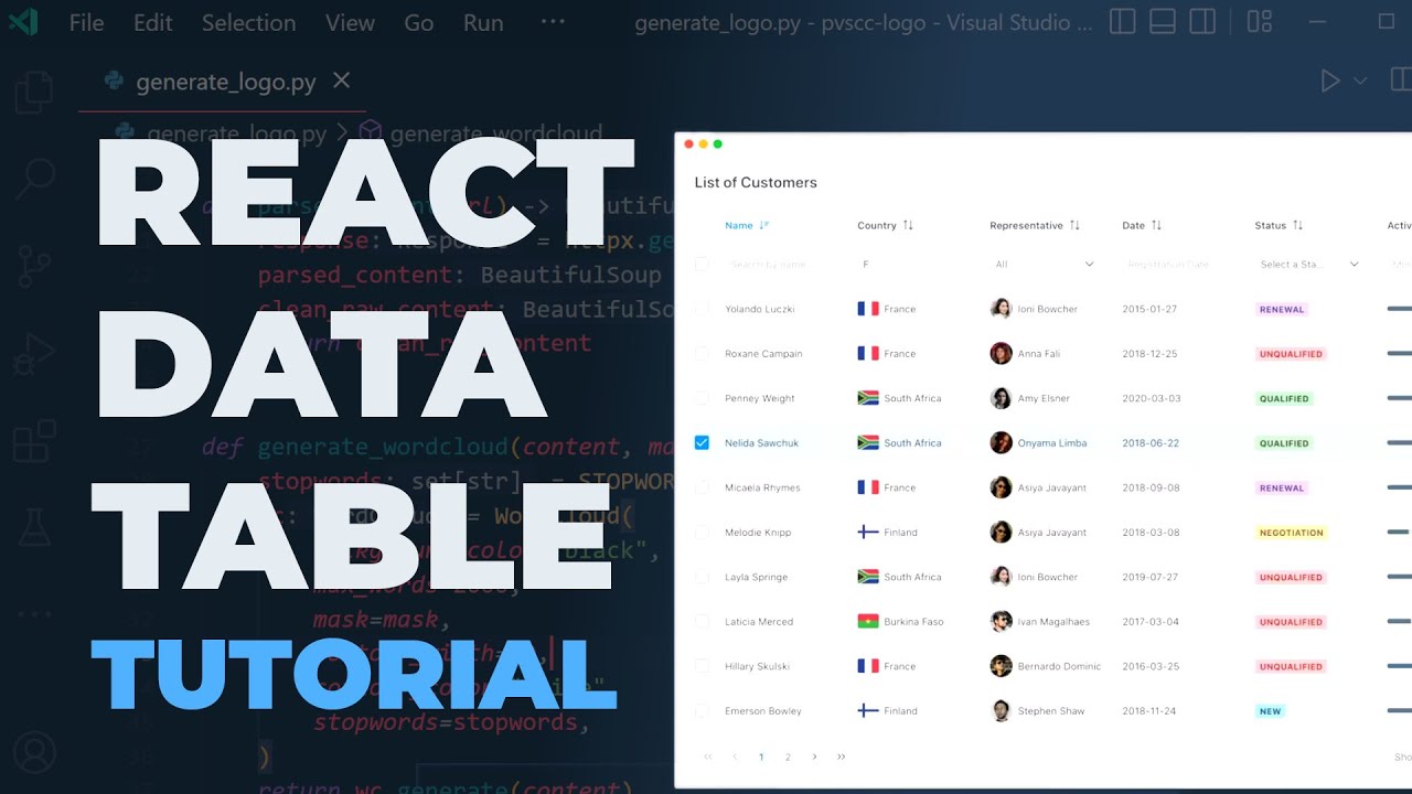 React Data Table Componente Crea Tablas En Minutos En React Y Nextjs