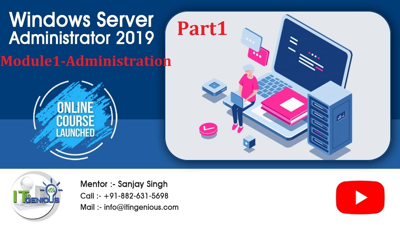 Windows Server 2019 Administration Server Administration Part1 Youtube