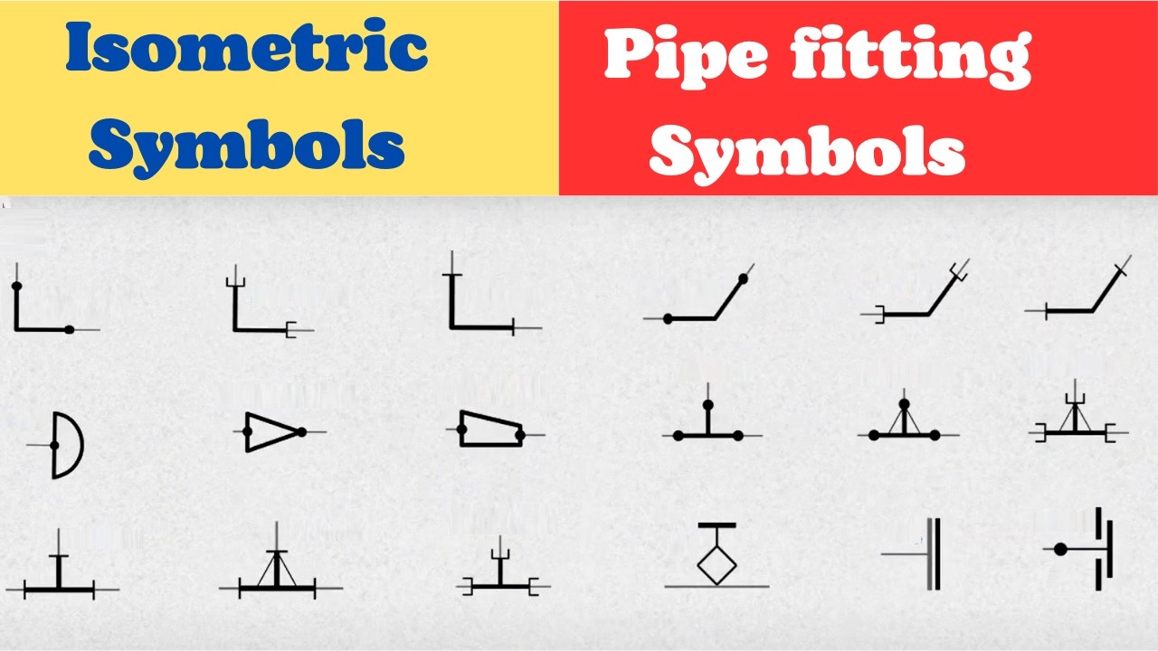 Iso Piping Symbols Fittings Symbols In Isometric Piping Isometric