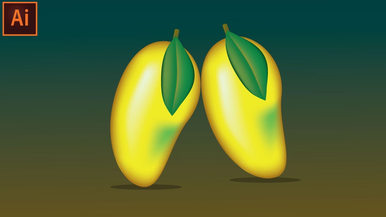 How To Make A Mango In Adobe Illustrator Mesh Tool Tutorial In