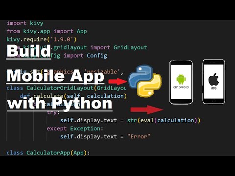 Build Mobile App With Python Kivy Python Tutorial Python Project