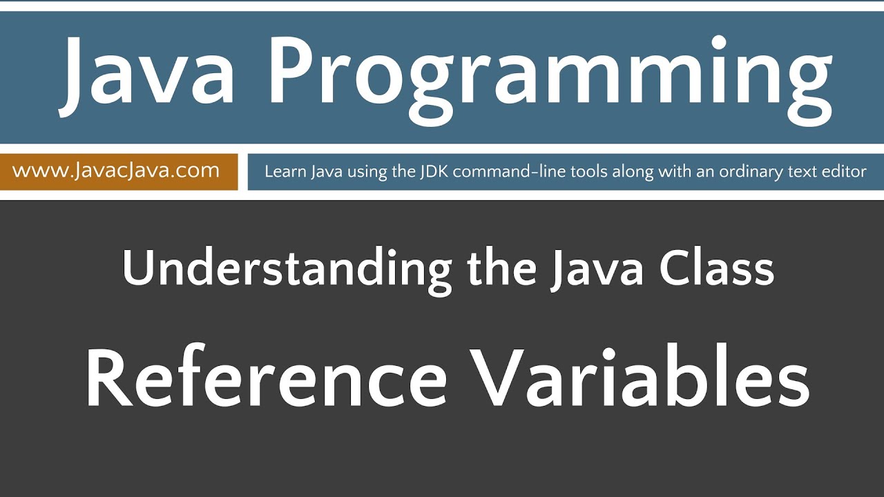 Learn Java Programming Reference Variables Tutorial Youtube
