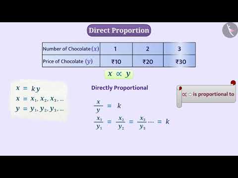 Direct Proportion Part 1 3 English Class 8 Youtube