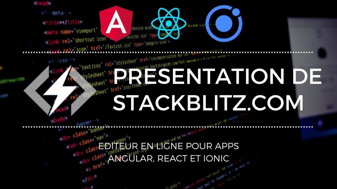 Présentation De Stackblitz Com éditeur En Ligne Pour Angular Et