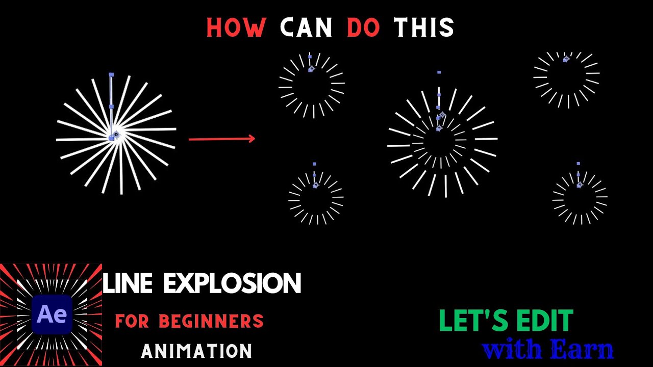 Line Explosion Animation In After Effects Easy Tutorial Youtube