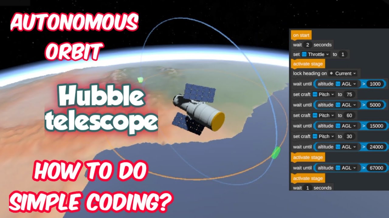 How To Code And Make Automatic Orbit In Simplerockets 2 Android For