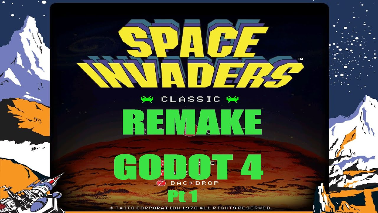 Space Invaders Recreation In Godot 4 Pt1 Arcade Spaceinvaders Godot4