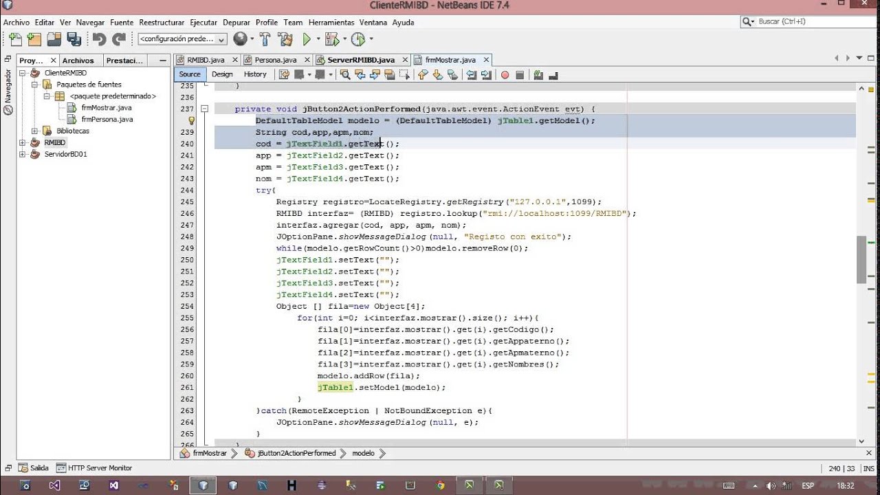 Tutorial Rmi Netbeans Youtube