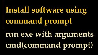How To Install Software Using The Windows Command Line Zacstech Mp3