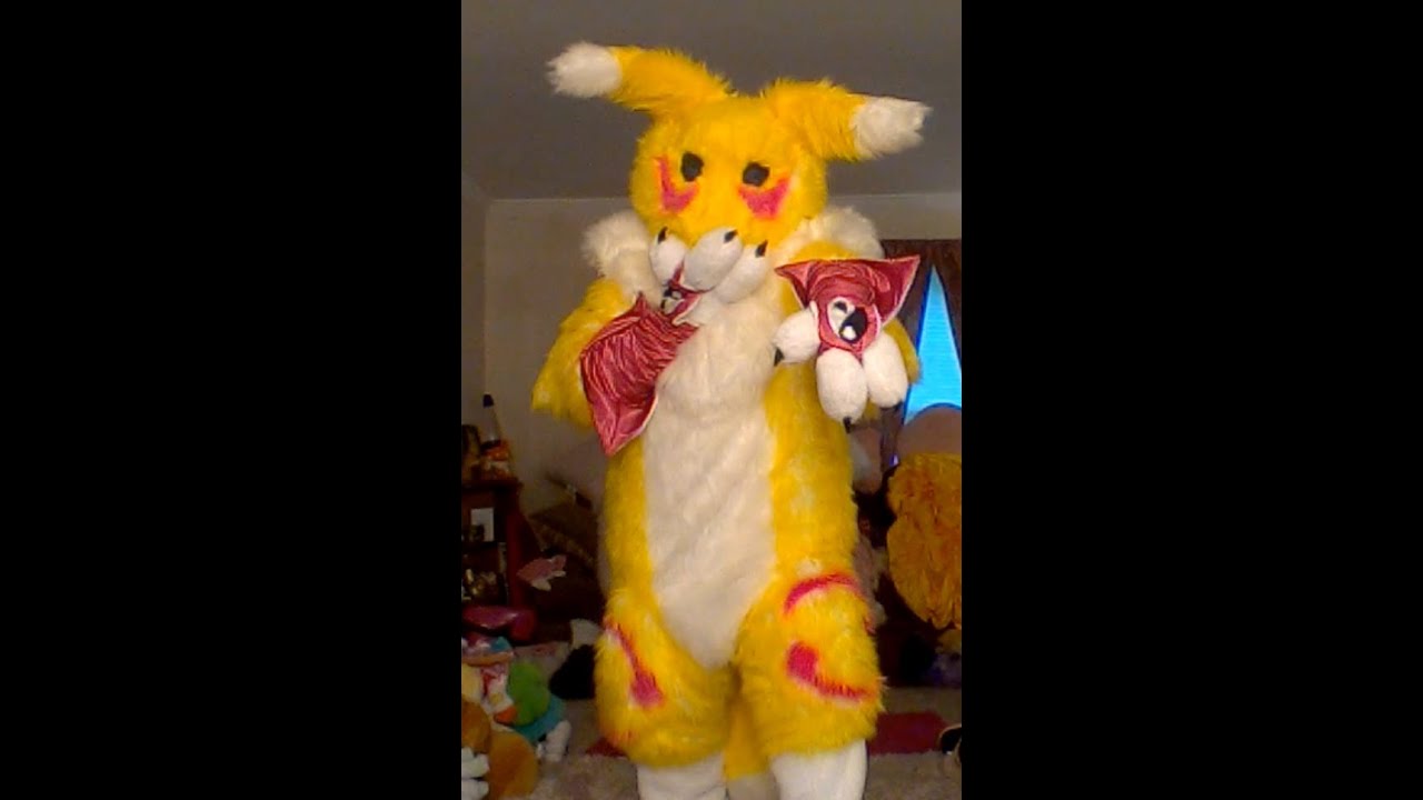 Renamon Floofy Fun Full Suit Video Youtube