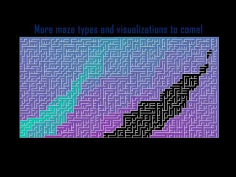 Maze Visualizations 1 Binary Tree Youtube