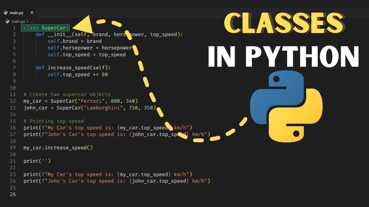 Python Classes In 3 Minutes Youtube