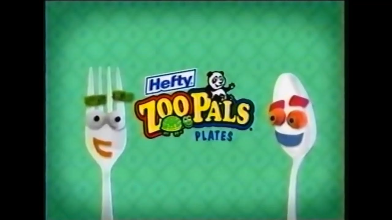 Hefty S Zoopals Plates Commercial 2003 Youtube