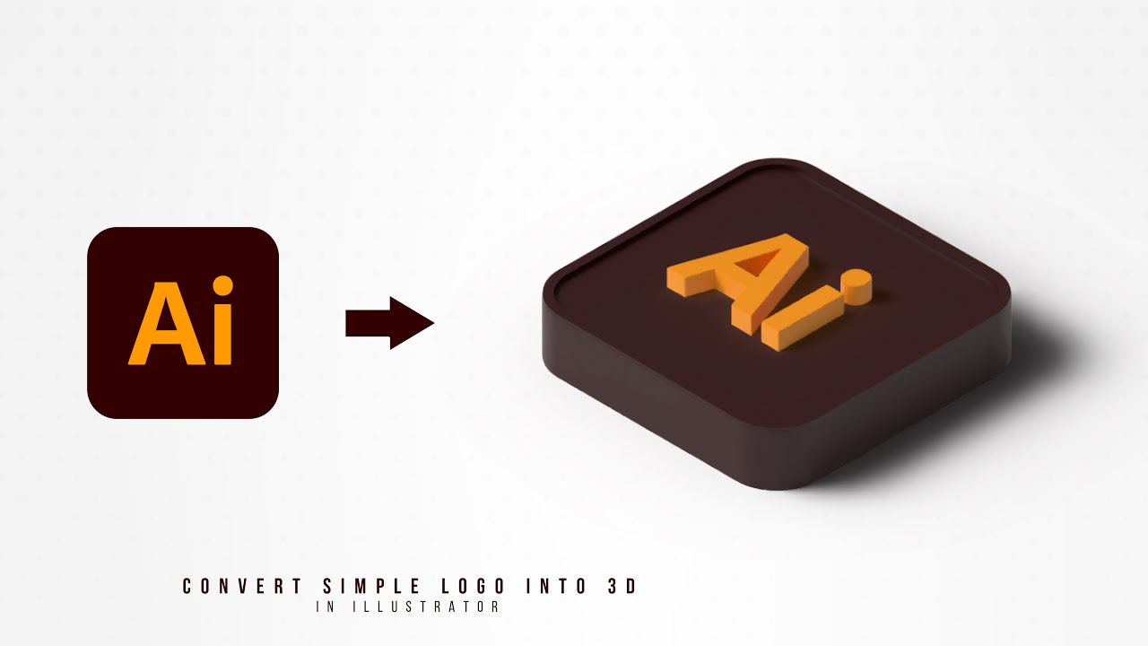 Convert Flat Icons Into 3d Icons Adobe Illustrator 3d Art Youtube