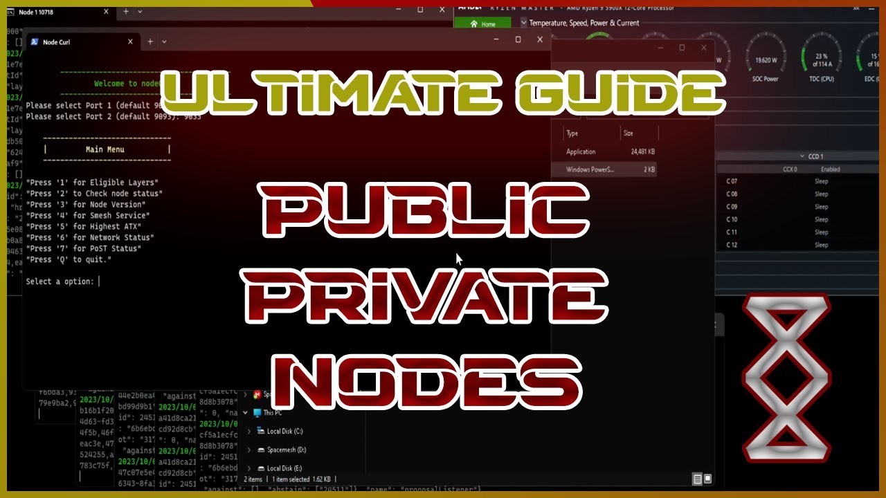 Public Private Nodes Ultimate Guide Spacemesh Youtube