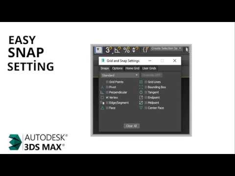3ds Max Snap Setting Youtube