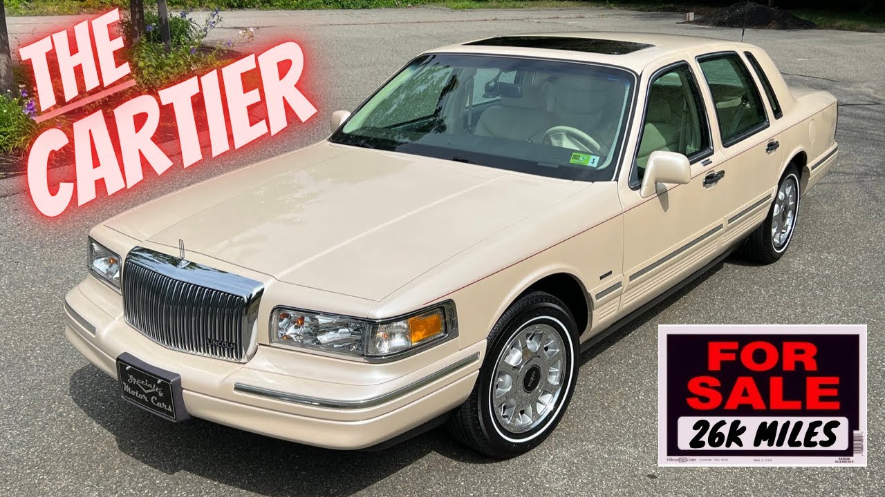 Stunning 1996 Lincoln Town Car Cartier 26k Miles Every Option For Sale