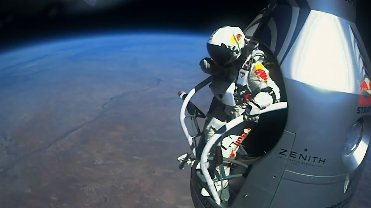 Felix Red Bull Stratos Baumgartner Worldrecord Freefall Jump 128k Ft