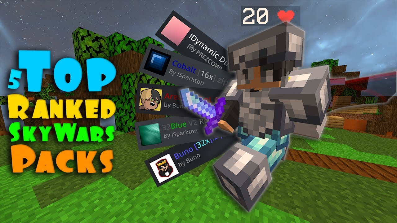 Top 5 Texture Packs For Ranked Skywars Hypixel Ranked Skywars Youtube