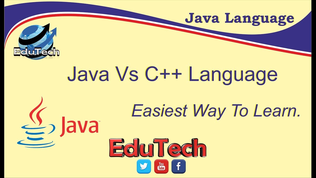 Java Vs C Language Part 3 Edutech Youtube