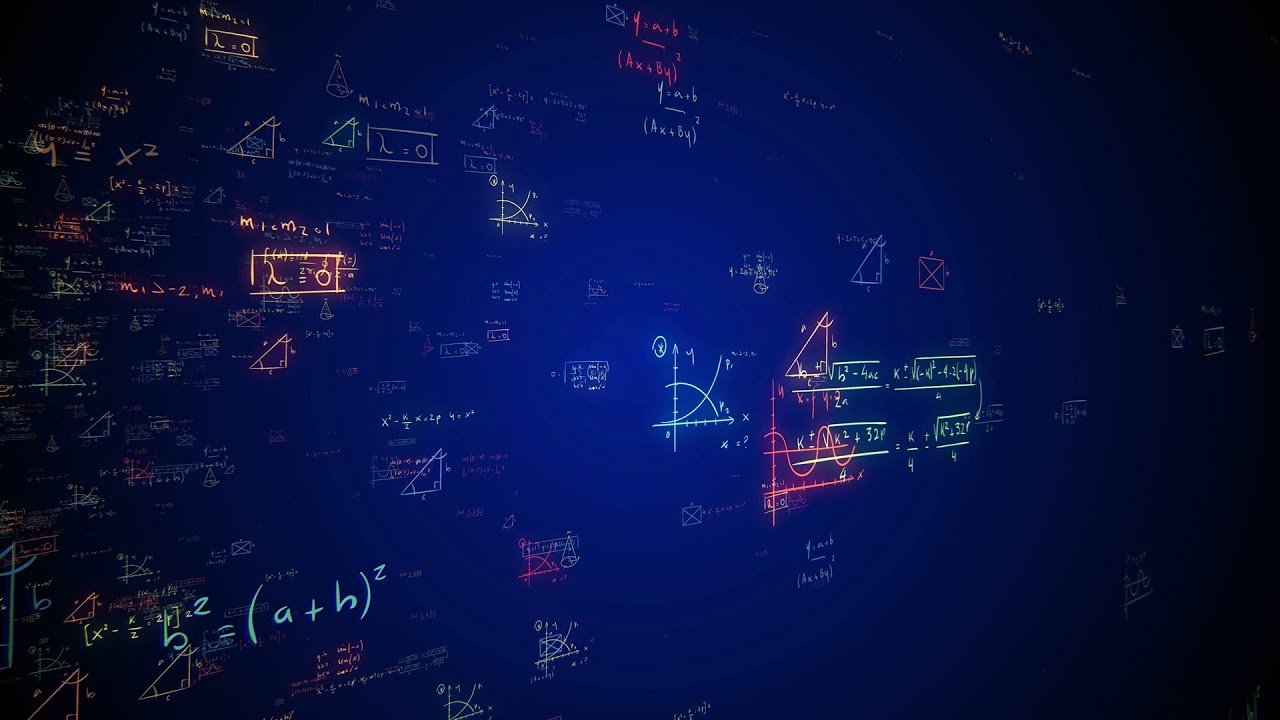 Maths Formula Technology Background 4k Vj Loop Video No Copyright