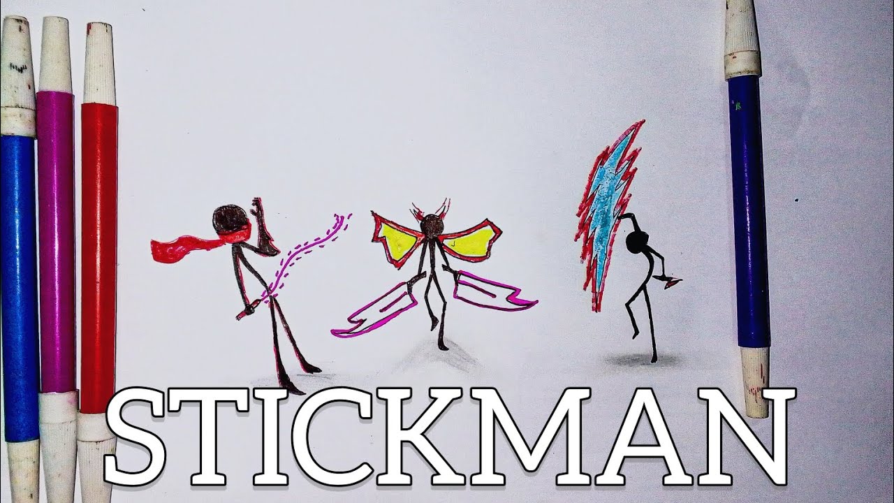 Menggambar Stickman 50 Stickman Drawing Art Youtube