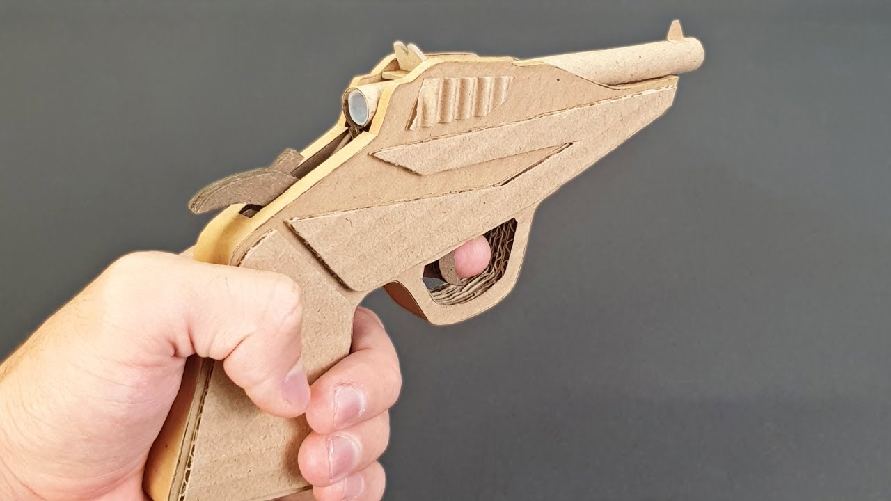 Pistol Cardboard Gun Template