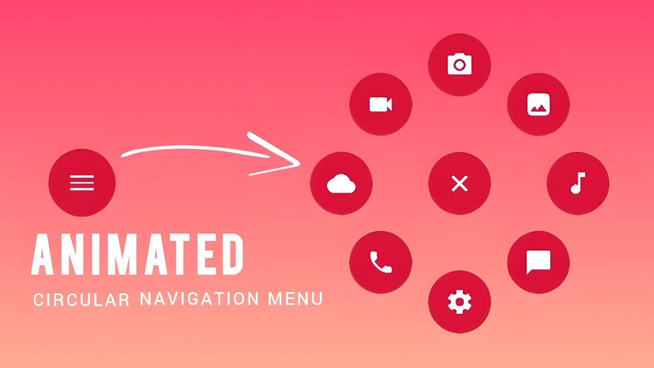 Animated Circular Navigation Menu Using Html And Css Only Material