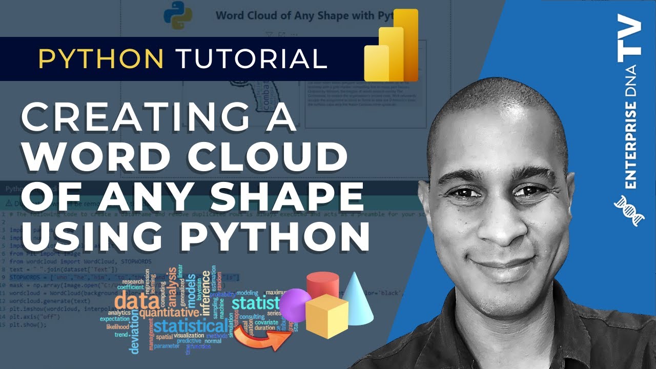 How To Create A Word Cloud Of Any Shape In Power Bi Using Python Youtube