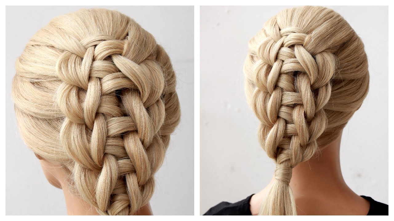 亞 Double Knotted Braid 亞 Wedding Prom Updo Hair Tutorial By Another