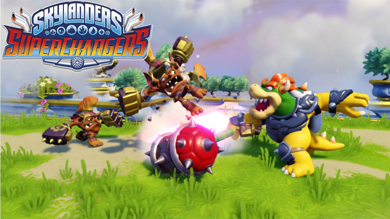 Skylanders Superchargers Bowser Gameplay E3 Hammer Slam Bowser Youtube