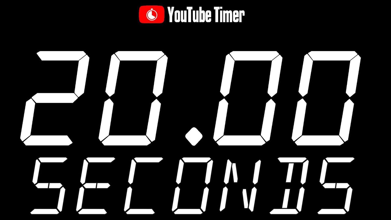 20 Seconds Timer Countdown Youtube