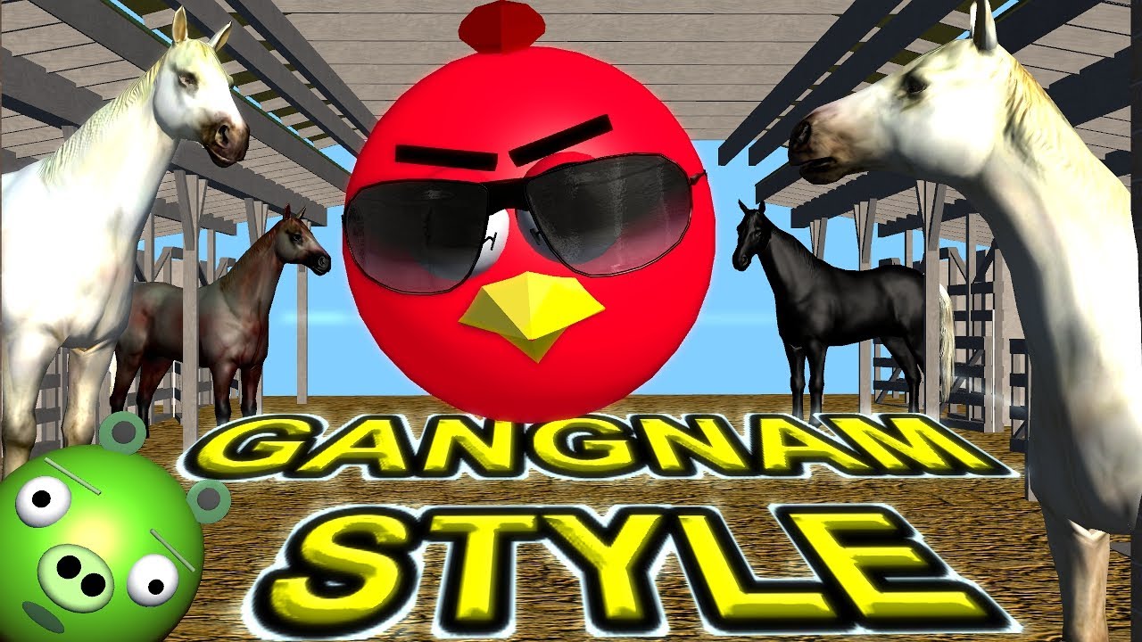 Angry Birds Dance Gangnam Style 笙ｫ 3d Animated Mashup Parody 笘ｺ
