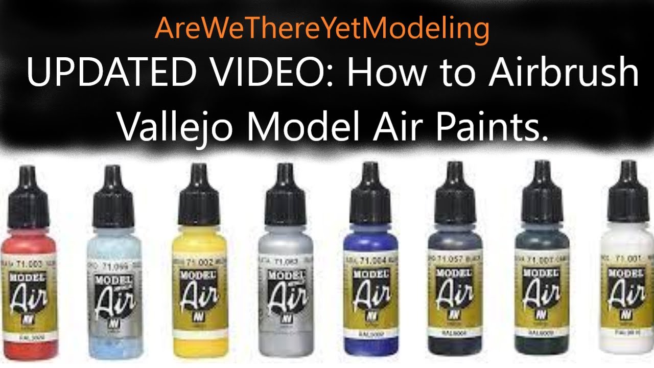 Updated How To Airbrush Vallejo Model Air Paints Using My Mix Formula