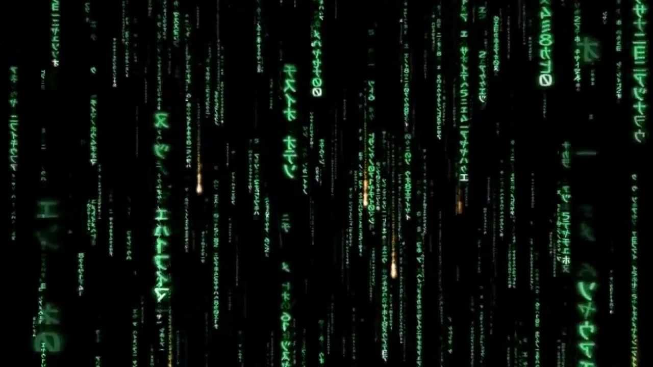 Matrix Code Rain Falling Program Youtube
