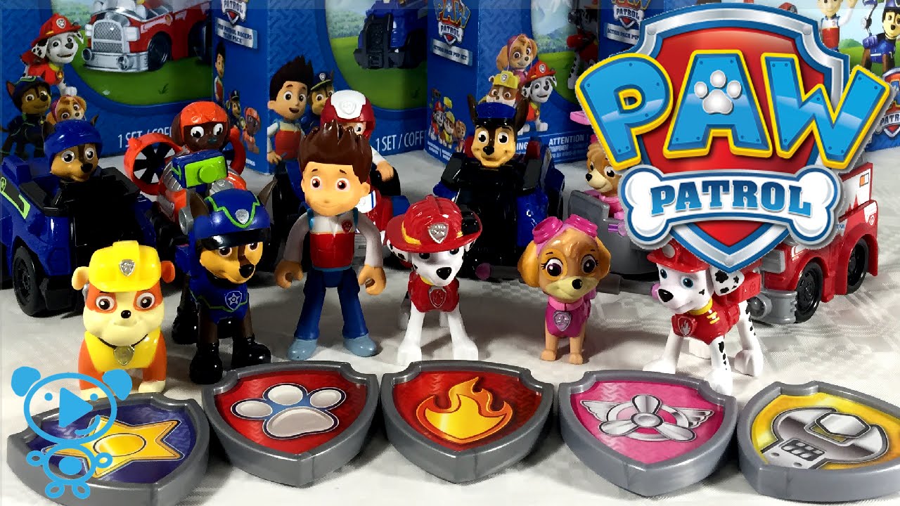 Paw Patrol Toys Unboxing Paw Patrol Team Action Pup Sets Paw Patrol