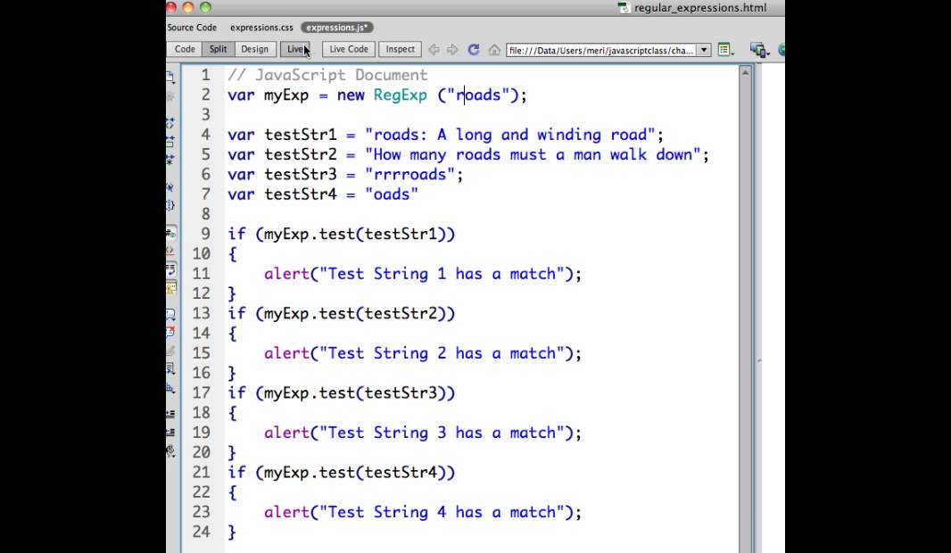 Merihelp Net Regualar Expressions In Javascript Mp4 Youtube